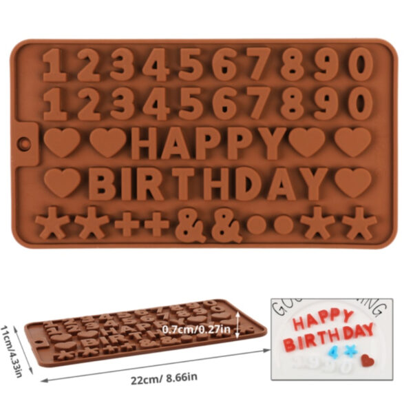 Chocolate Molds – happy birthday & numbers – Bake & Cake Brussels